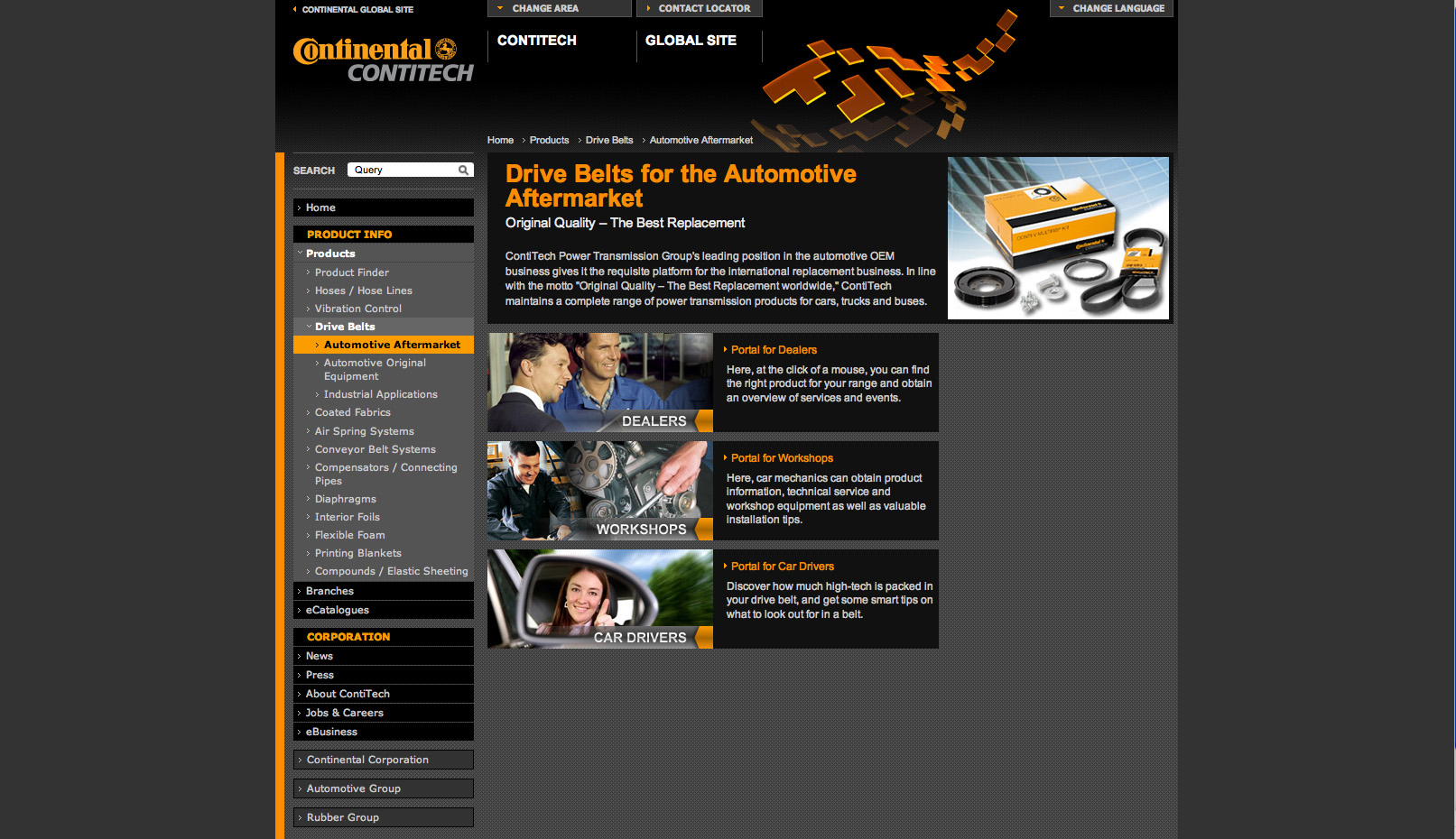 ContiTech: New Web Launch for the Automotive Aftermarket, ContiTech ...